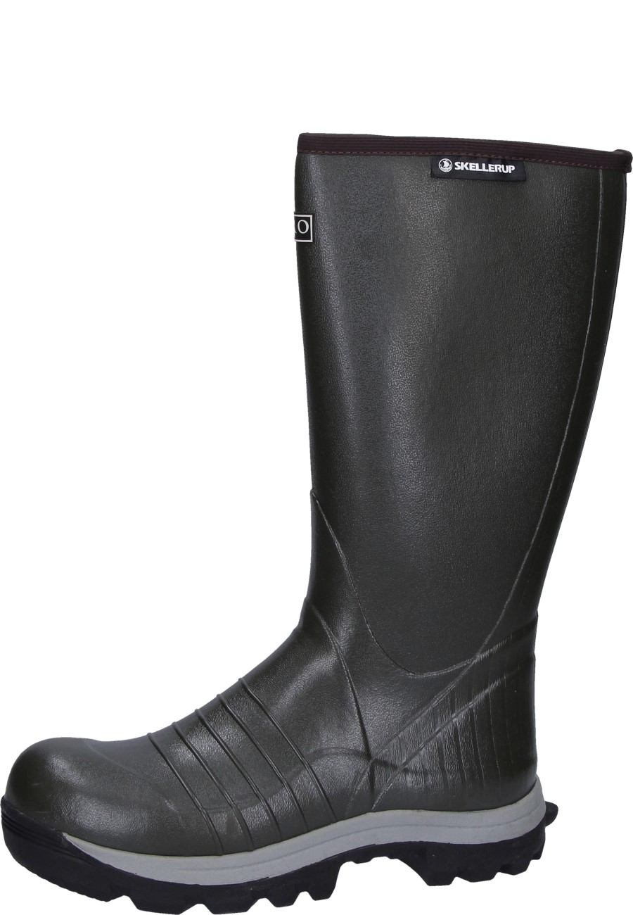 Quatro Green Insulated Knee Wellington boots by Skellerup