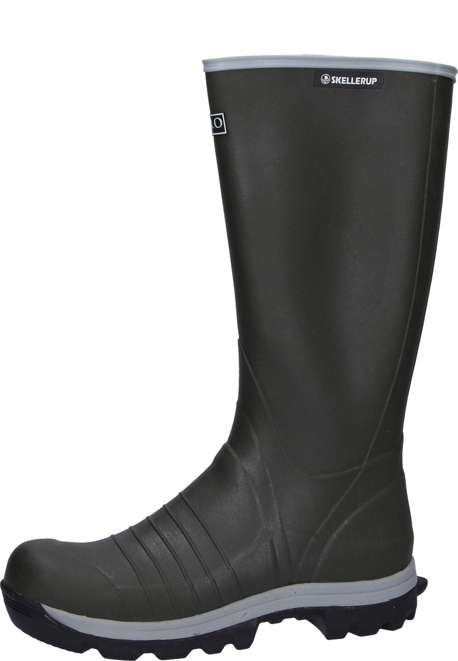 Quatro Knee Green Wellington boots by Skellerup