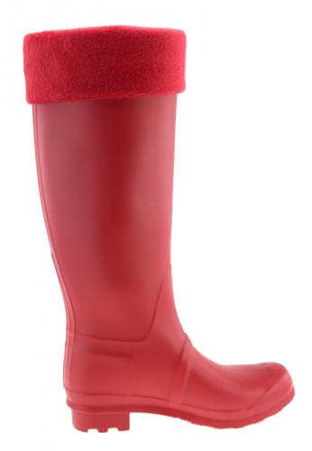 Trendy Red Rubber Boots made in England – with a removable warming ...