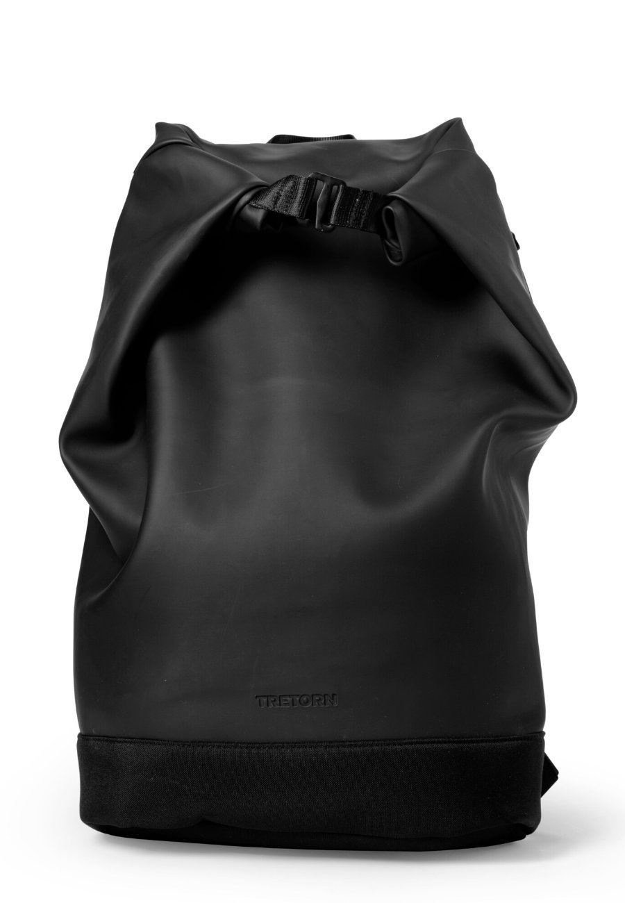 Trendy and functional backpack MALMO ROLLTOP black by Tretorn
