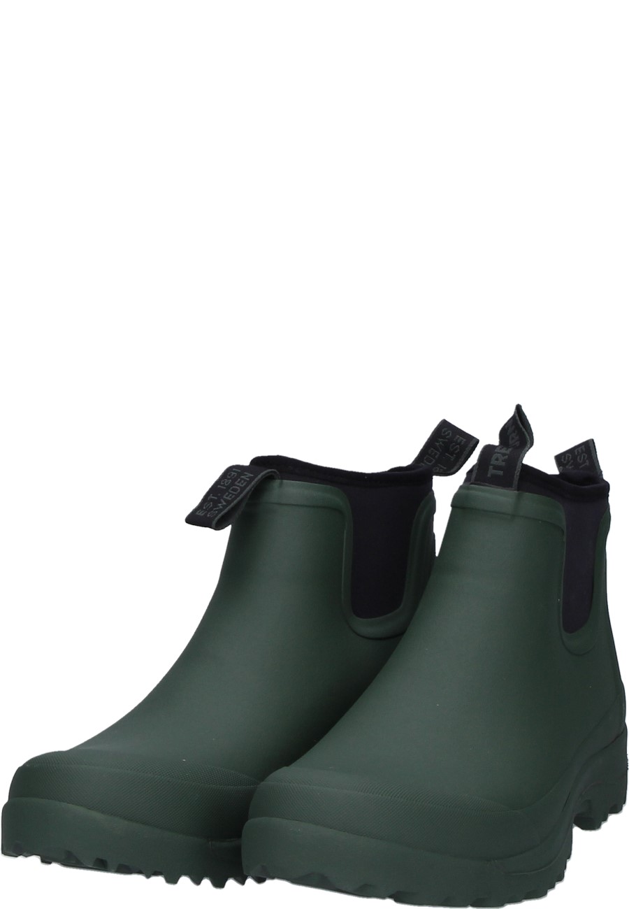 TERRÄNG LOW NEO GREEN | a rubber ankle boot by Tretorn