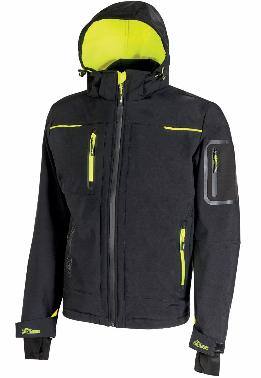 Work softshell jacket SPACE BLACK CARBON by U-Power