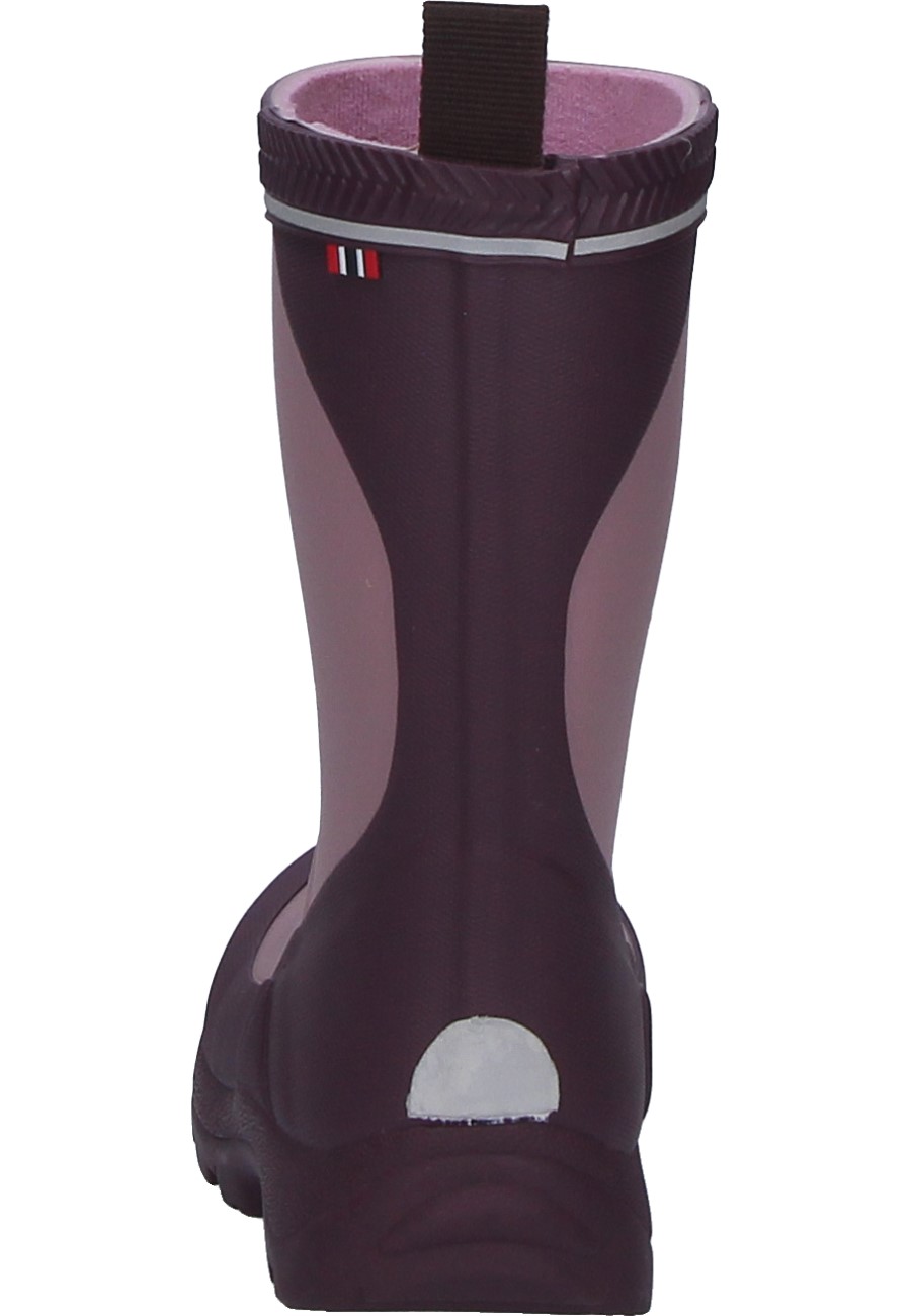 robust childrens rubber boot STORM JUNIOR dusty pink/gr