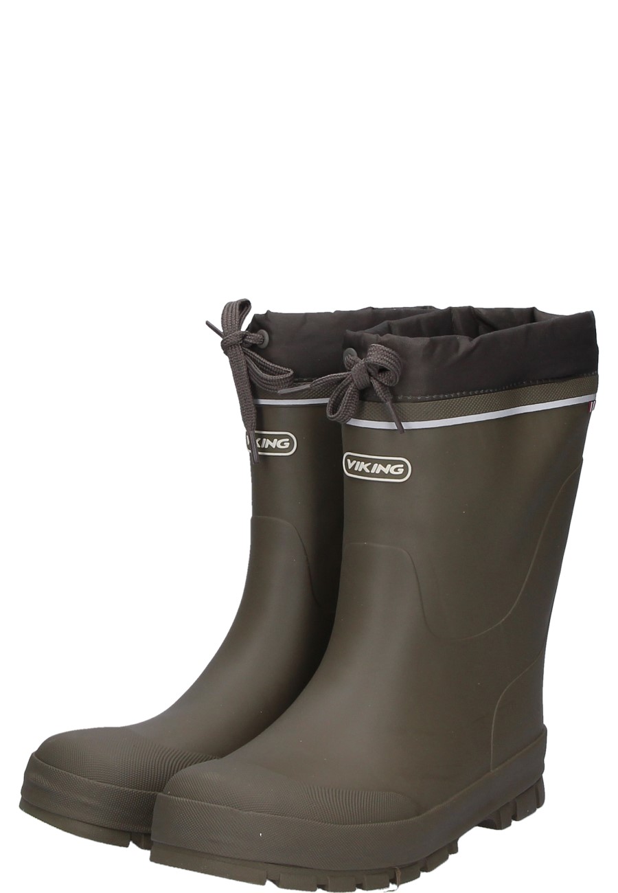 Kids Lined and Waterproof Rubber Boots JOLLY THERMO gra