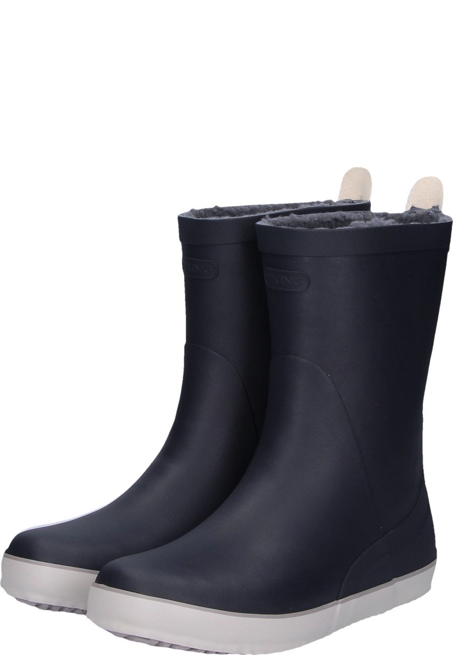 Short winter wellington boots SEILAS WARM navy for men and women by Viking