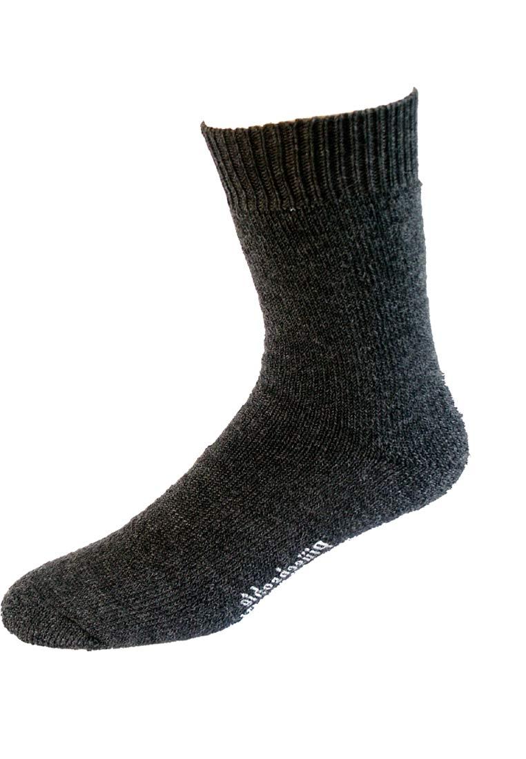 Warm Full Terry Socks in grey by NORDPOL - Wool/Polyester blend