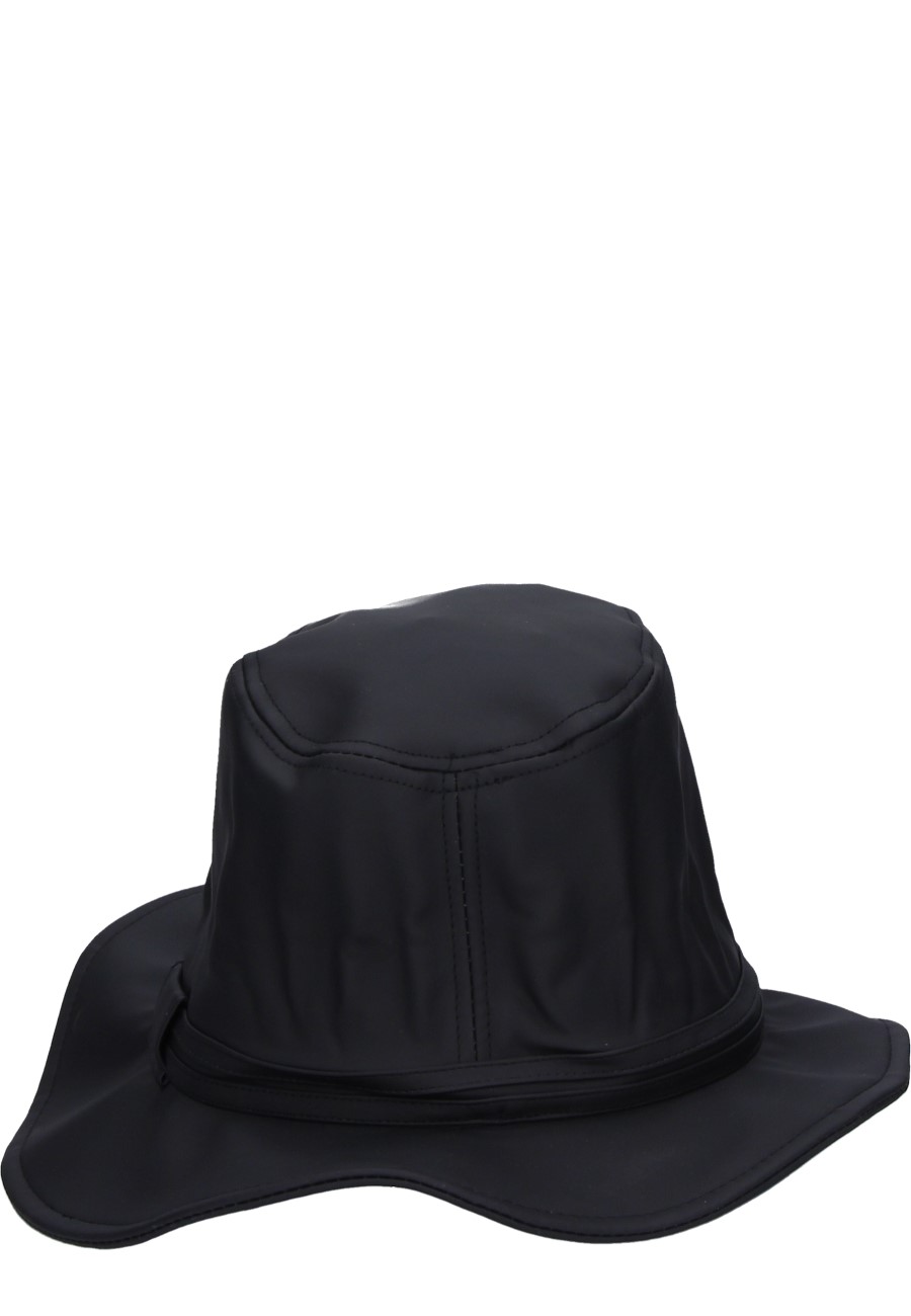 Practical MIKKO rain hat in black from AJS Blackfox